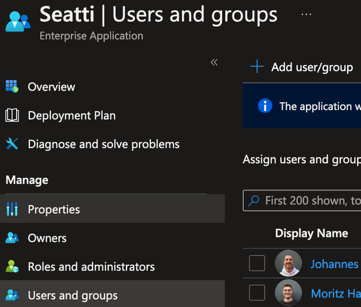 How can I restrict access to Seatti with a whitelist in Azure AD?